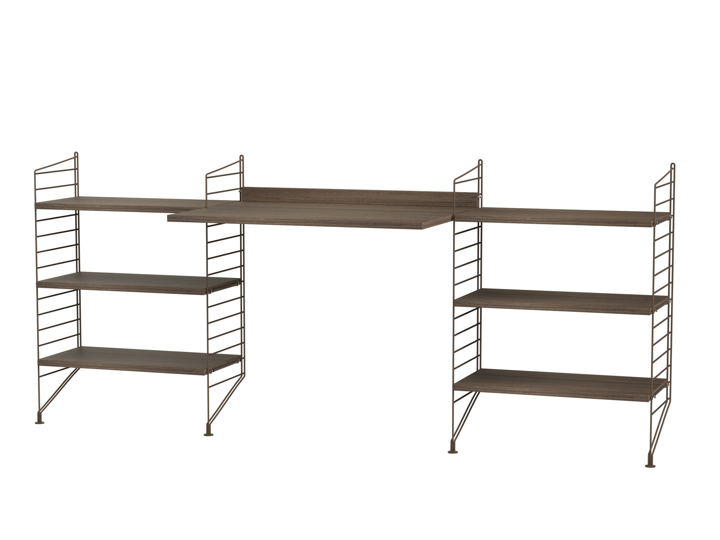 사무공간 D 갈색/월넛 - String Furniture