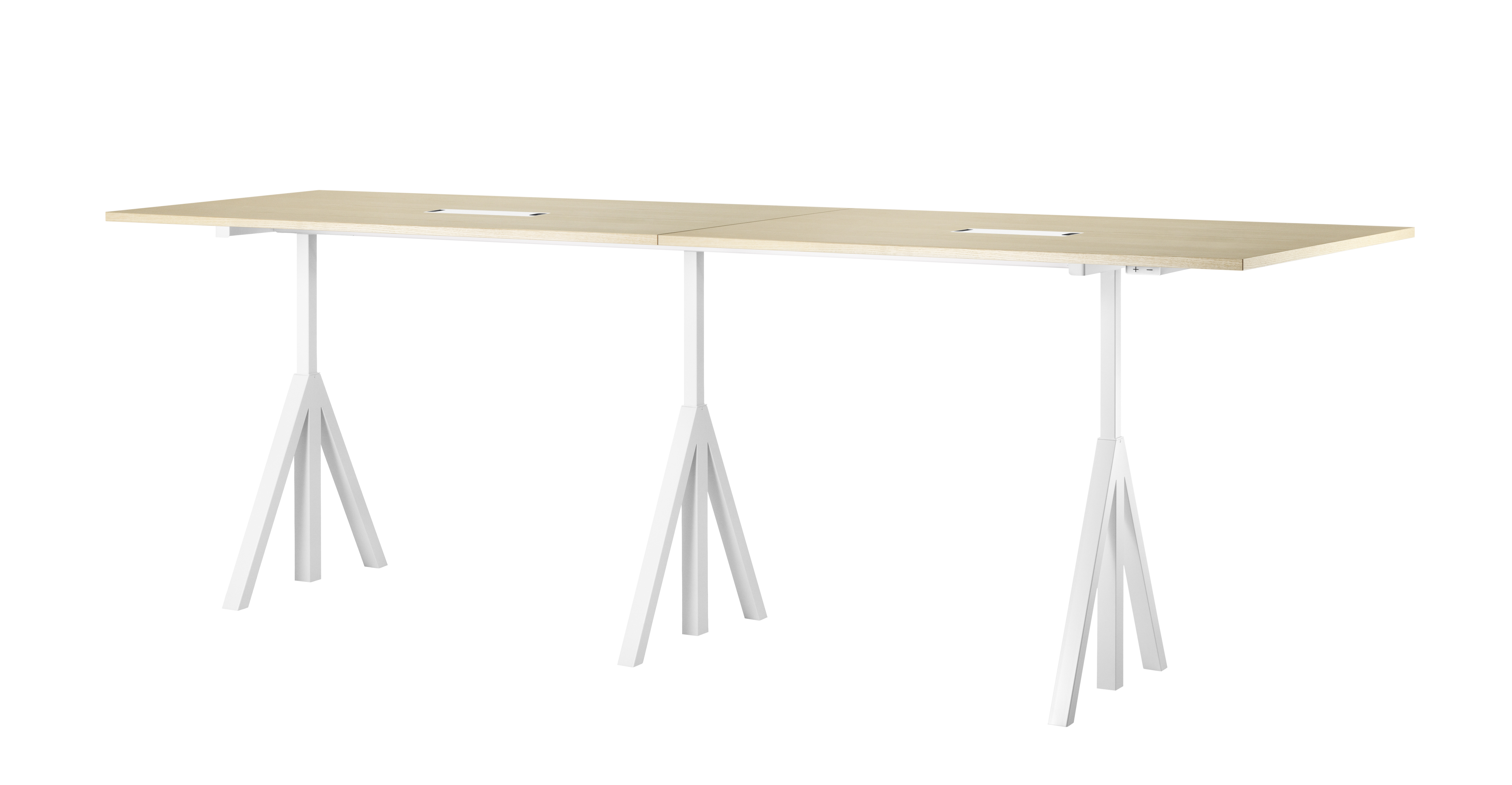 Height adjustable conference 360x90 ash - String Furniture