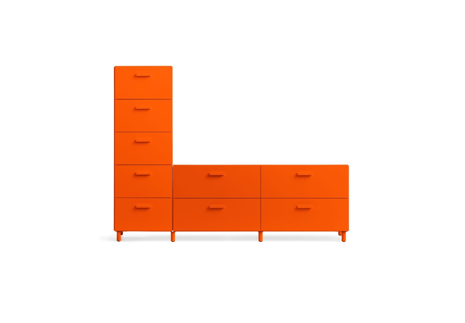 Relief low and tall orange - String Furniture